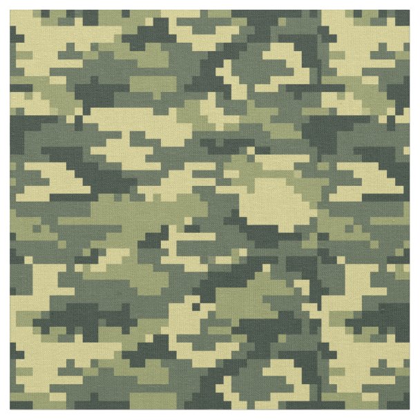 Digital Camo Military Camouflage Armed Forces Fabric | Zazzle.com