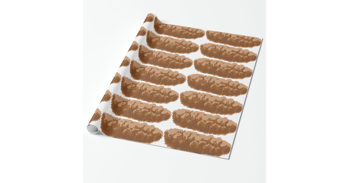 8 Bit Pixel Poop Wrapping Paper | Zazzle