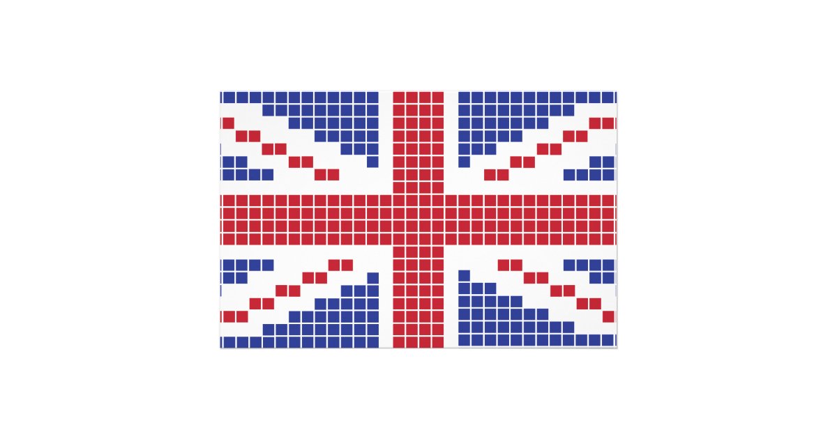 8-bit Pixels Union Jack British(UK) Flag Stationery | Zazzle.com