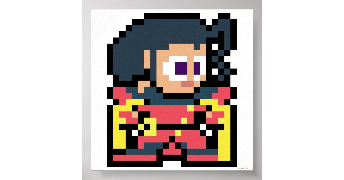 8-Bit Rose Poster | Zazzle