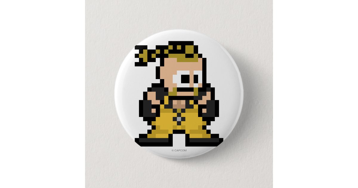8-Bit Rufus Pinback Button | Zazzle