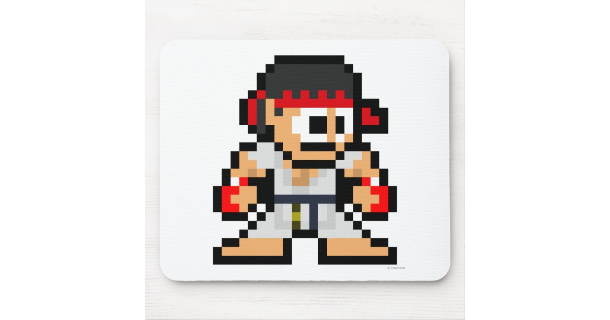 8-Bit Ryu Mouse Pad | Zazzle