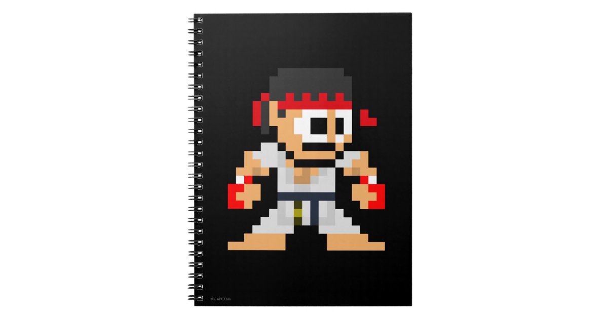 8-Bit Ryu Notebook | Zazzle