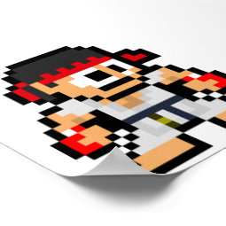 8-Bit Ryu Poster | Zazzle
