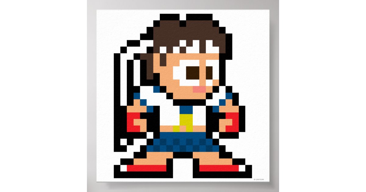 8-Bit Sakura Poster | Zazzle