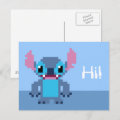 8-Bit Stitch Postcard | Zazzle