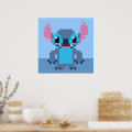 8-Bit Stitch Poster | Zazzle