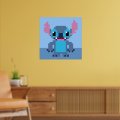 8-Bit Stitch Poster | Zazzle