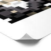 8-Bit Wizard 16x16 Sprite Pixel Art Poster | Zazzle