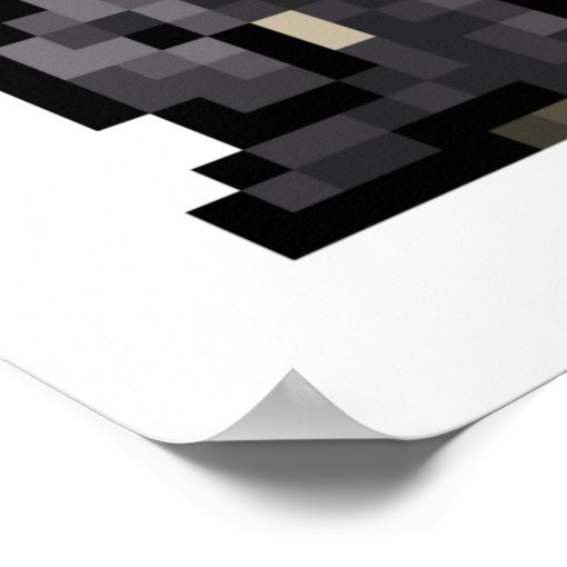 8-bit Wizard Pixel Art Poster | Zazzle