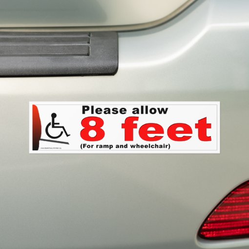8 Feet Bumper Sticker | Zazzle
