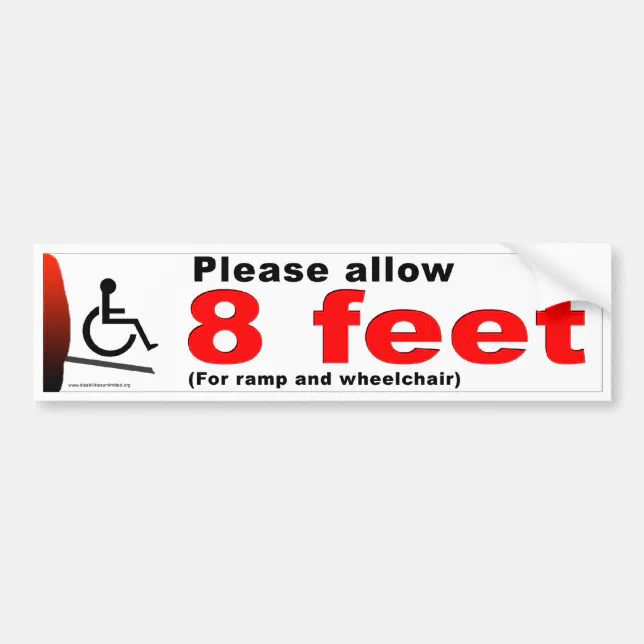 8 Feet Bumper Sticker | Zazzle