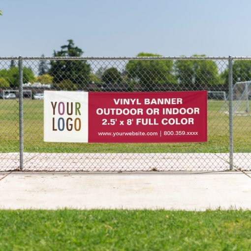 8' Large Custom Vinyl Banner Outdoor or Indoor | Zazzle