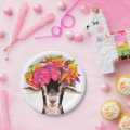 8 Paper Plates Posey the Goat | Zazzle