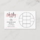 8" Round Cake Cutting Guide 2x2 Event Portions Enclosure Card | Zazzle