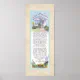 8 x 20 To Build a Happy Home, Parchment Blue Poster | Zazzle