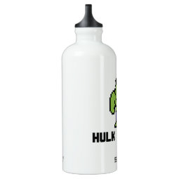 8Bit Hulk - Hulk Smash! Aluminum Water Bottle | Zazzle