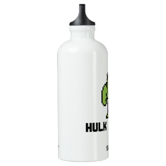 8Bit Hulk - Hulk Smash! Aluminum Water Bottle | Zazzle