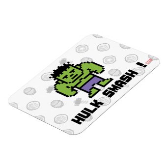 8Bit Hulk - Hulk Smash! Magnet | Zazzle