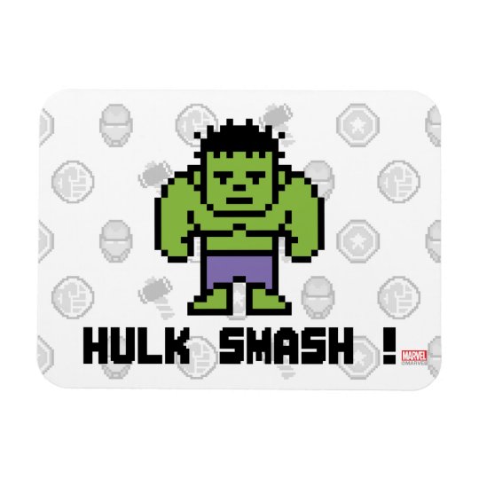 8Bit Hulk - Hulk Smash! Magnet | Zazzle.com