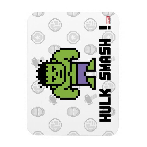 8Bit Hulk - Hulk Smash! Magnet | Zazzle