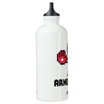 8Bit Iron Man - Armor Up! Aluminum Water Bottle | Zazzle