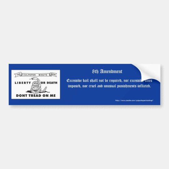 8th Amendment Bumper Sticker | Zazzle.com