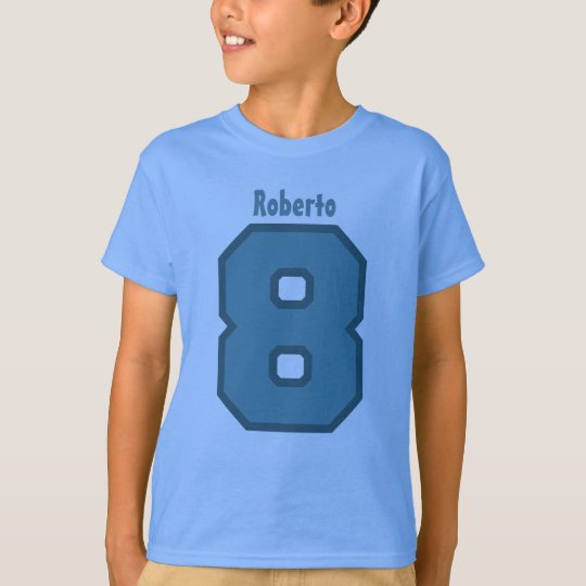8th Birthday boy soccer personalized-2 T-Shirt | Zazzle.com