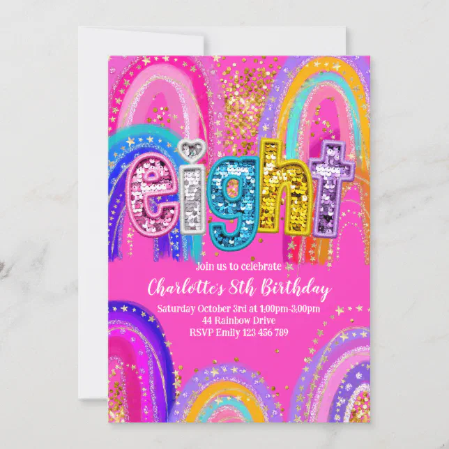 8th Birthday Invitations | Zazzle