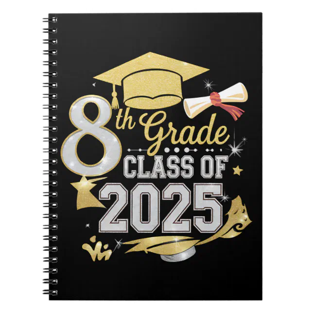 8th Grade Class Of 2025 Graduate Graduation Notebook | Zazzle