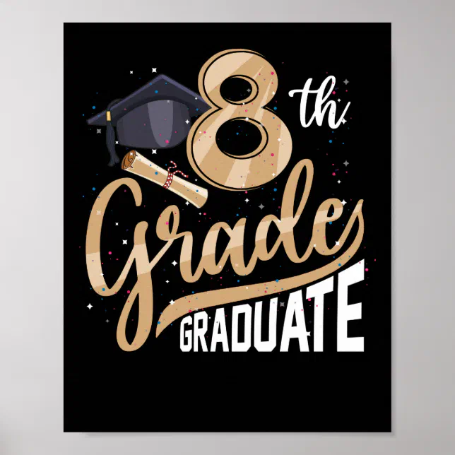 8th Grade Graduate Class 2022 Graduation Senior Poster | Zazzle