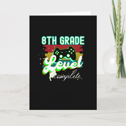 8th Grade Graduation Gamer Graduation Card | Zazzle