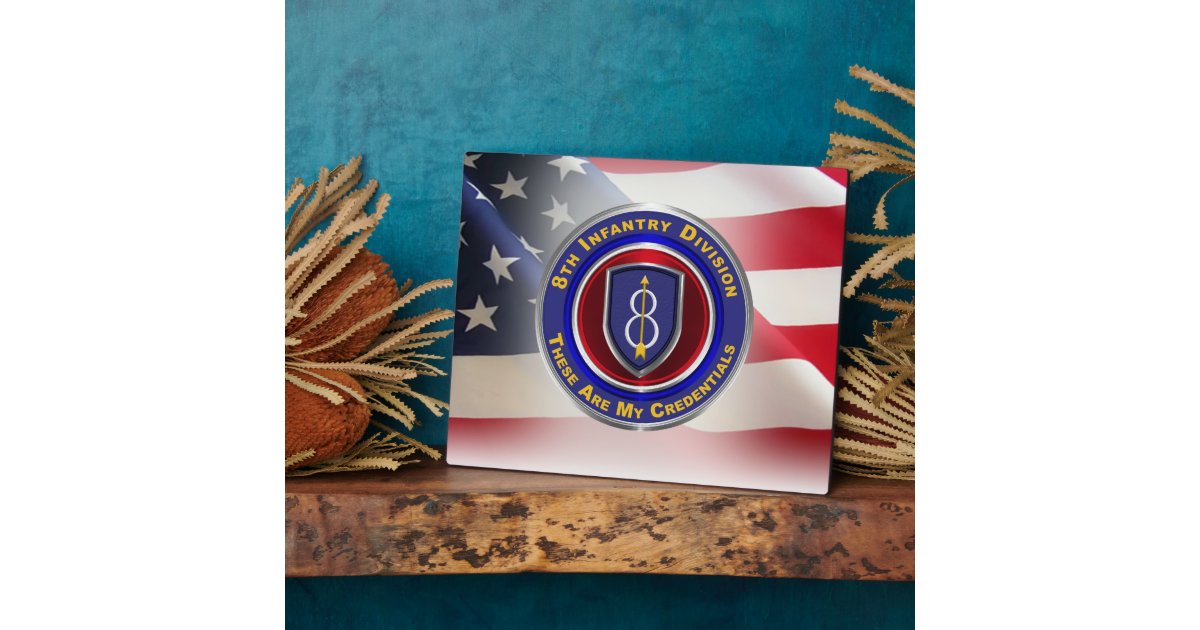 8th Infantry Division “PATHFINDER” Plaque | Zazzle