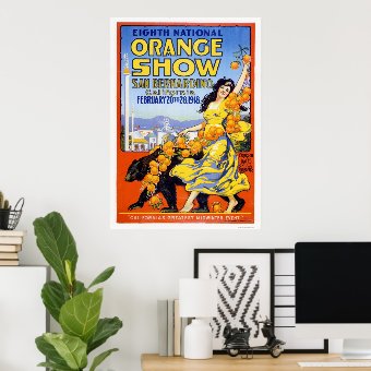 8th National Orange Show 1918 Poster | Zazzle