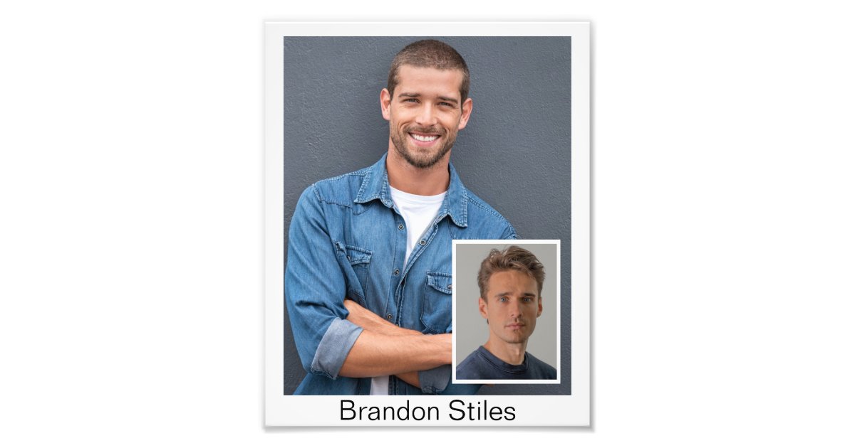 8x10 Acting Headshots for Casting Calls | Insert P Photo Print | Zazzle