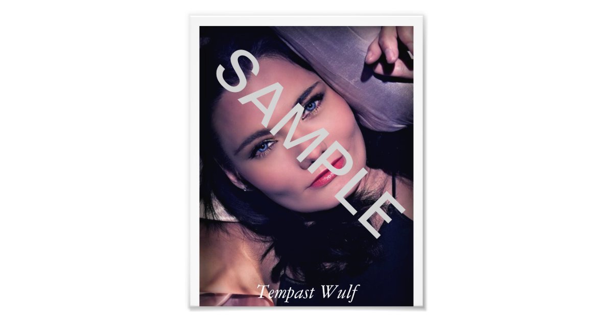 8x10 Acting Zed/Comp Card Photo Print | Zazzle