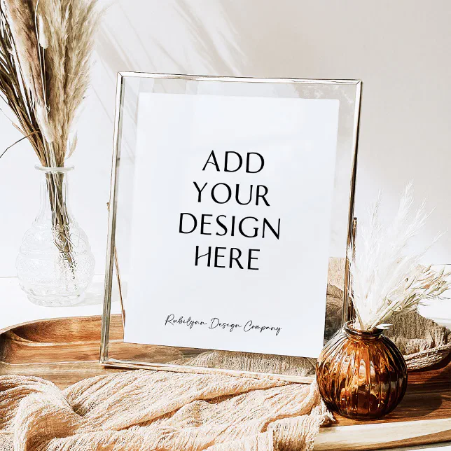 8x10" Custom Sign Printing, Upload Your Own Design | Zazzle