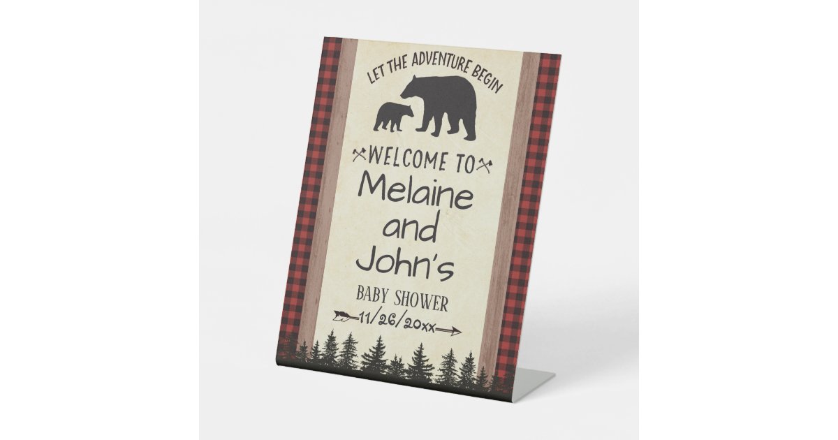 8x10 Lumberjack Welcome Sign | Zazzle