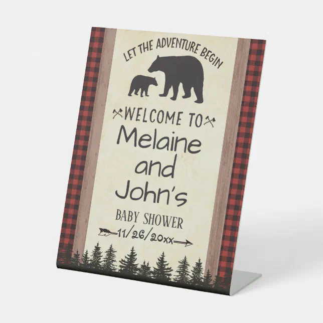8x10 Lumberjack Welcome Sign | Zazzle
