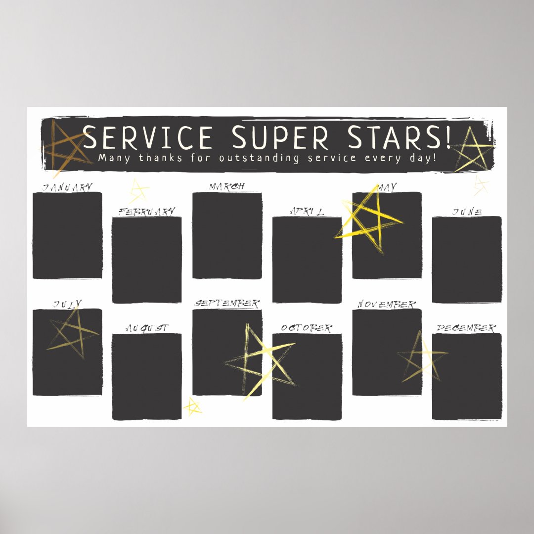 8x10 Photos employee of the month recognition Poster | Zazzle