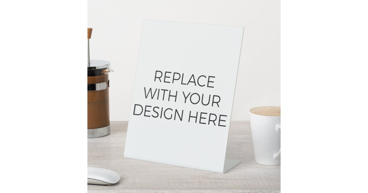8x10 Printing Pedestal Sign | Zazzle
