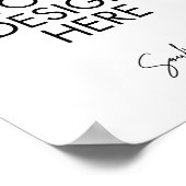 8x10" Sign Custom Print | Zazzle