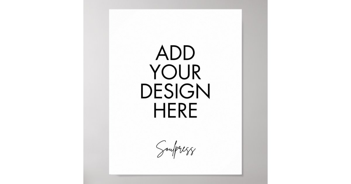 8x10" Sign Custom Print | Zazzle