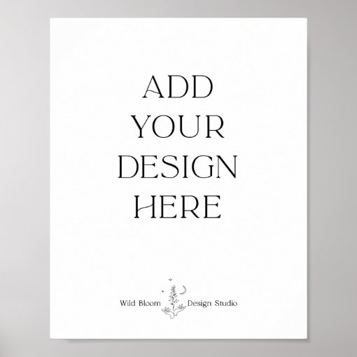 8x10" Sign Printing | Upload Your Design to Print | Zazzle