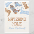 8x10 Western Watering Hole Sign | Zazzle