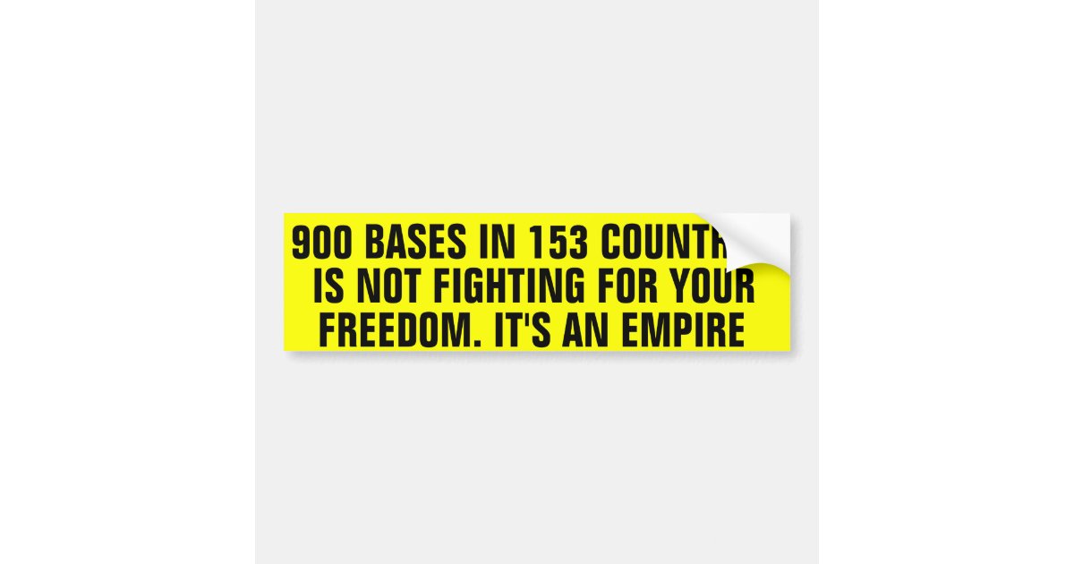 900 Military Bases Bumper Sticker | Zazzle