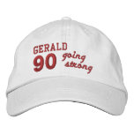 90 Ninety Embroidered Baseball Cap | Zazzle.com