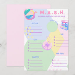 90's Bachelorette Party MASH Template | Zazzle