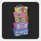 90s Hip Hop Gifts Ghettoblaster Classic Hip Hop Square Sticker | Zazzle