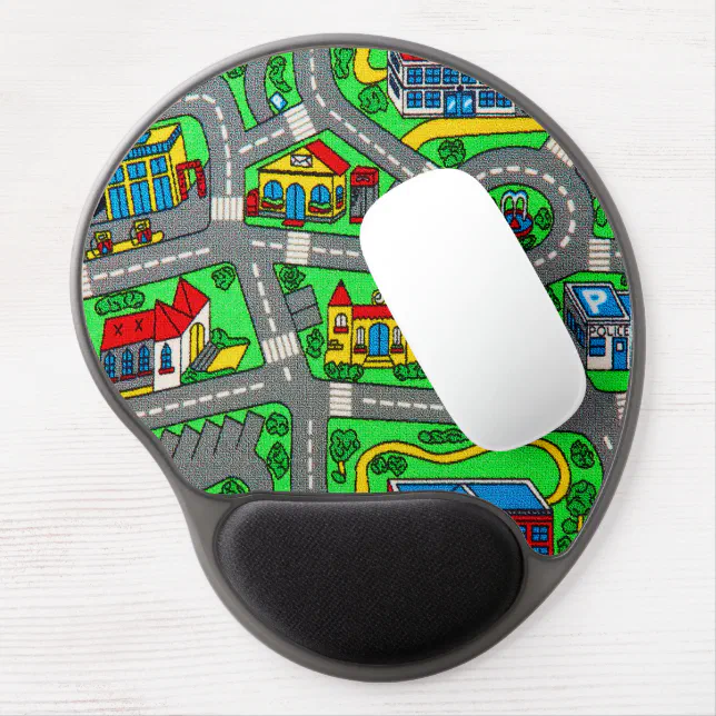 90s nostalgia, nostalgic Track carpet Car Road Mo Gel Mouse Pad | Zazzle